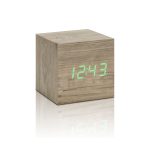 Gingko-cube click clock | hamu-zöld | designgrund