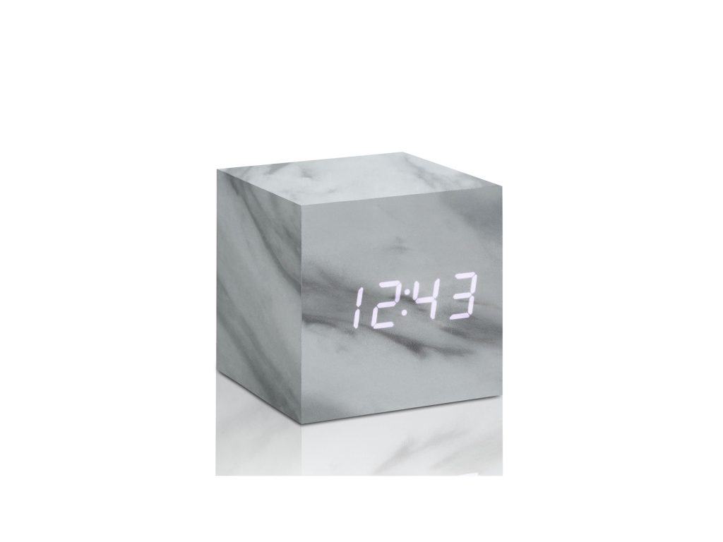 Gingko-cube click clock | hamu-zöld | designgrund